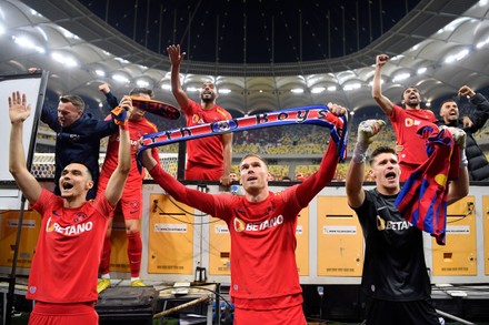 Fcsb Fans React During Game Between Editorial Stock Photo - Stock Image ...