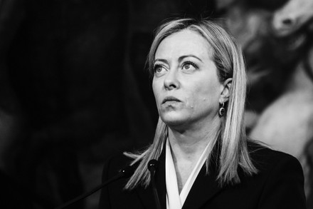 Italian Prime Minister Giorgia Meloni During Editorial Stock Photo ...