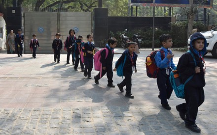 Primary School Students Coming Out After Editorial Stock Photo - Stock ...