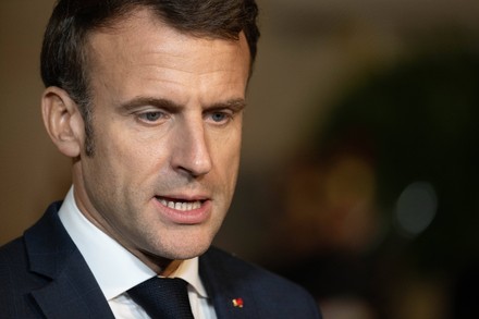 French President Emmanuel Macron Editorial Stock Photo - Stock Image ...