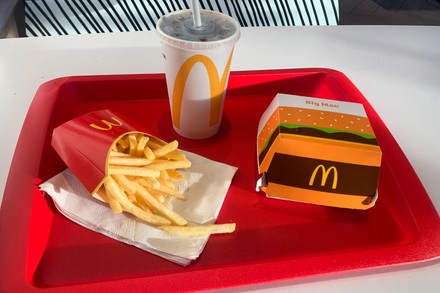Tray Big Mac French Fries Cocacola Editorial Stock Photo - Stock Image ...