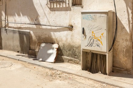 Electric Control Box Graffiti Dirty Street Editorial Stock Photo ...