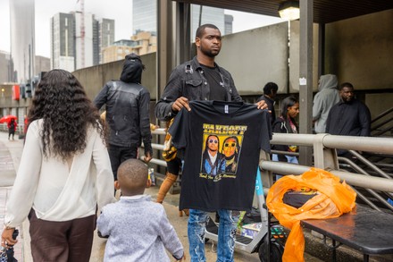 Takeoff Merchandise Sold Outside Rappers Funeral Editorial Stock Photo ...