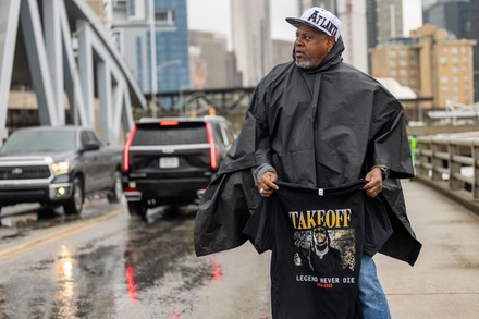 Takeoff Merchandise Sold Outside Rappers Funeral Editorial Stock Photo ...