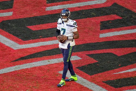 Seattle Seahawks Quarterback Geno Smith Warms Editorial Stock Photo ...