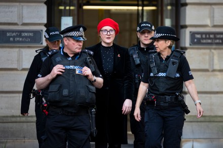 Nicholas Rossis Wife Miranda Knight Leaves Editorial Stock Photo ...