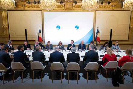 Brigitte Macron Emmanuel Macron French First Editorial Stock Photo ...