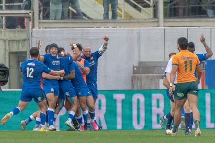 Simone Ferrari Celebrates He Scores Try Editorial Stock Photo - Stock ...