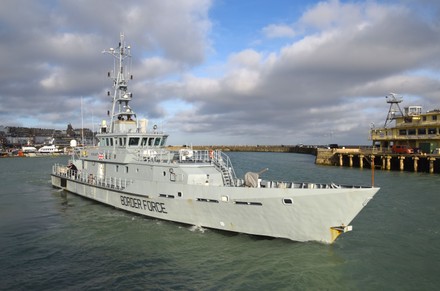 Border Force Cutters Sail Ramsgate Harbour Editorial Stock Photo ...