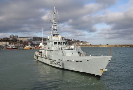 Border Force Cutters Sail Ramsgate Harbour Editorial Stock Photo ...