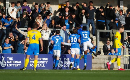 Goal Celebrations Jamie Grimes Captain Chesterfield Editorial Stock ...