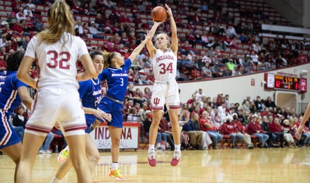 Indiana Hoosiers Guard Grace Berger 34 Editorial Stock Photo - Stock ...