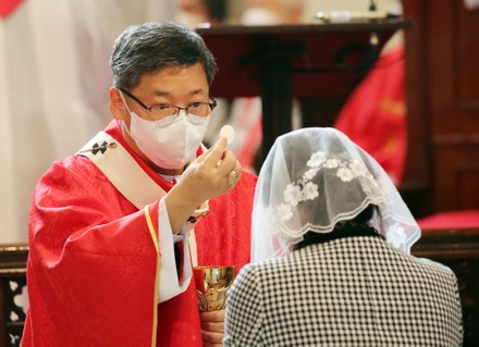 Archbishop Peter Chung Soontaick Delivers Holy Editorial Stock Photo ...