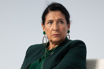 Georgian President Salome Zourabichvili Speaks Peace Editorial Stock ...