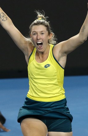 Storm Sanders Australia Celebrates After Defeating Editorial Stock ...