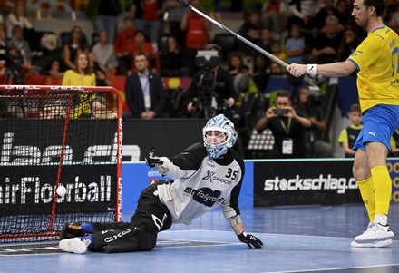 Robin Nilsberth Sweden Scores Past Finnish Editorial Stock Photo ...