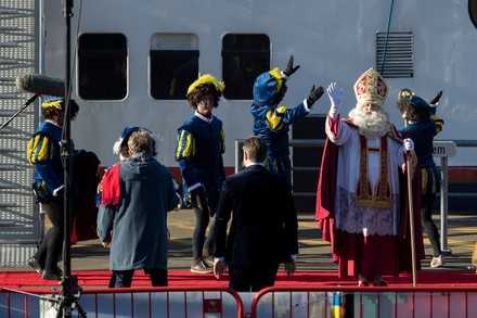 Sinterklaas Pictured During Arrival Sinterklaas Antwerp Editorial Stock ...