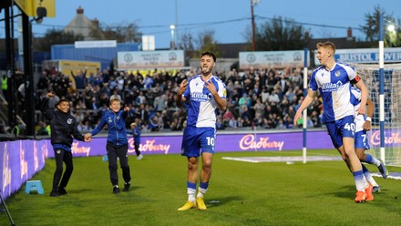 Aaron Collins Bristol Rovers Celebrates Scoring Editorial Stock Photo ...