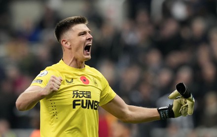 Newcastle Goalkeeper Nick Pope Celebrates After Editorial Stock Photo ...