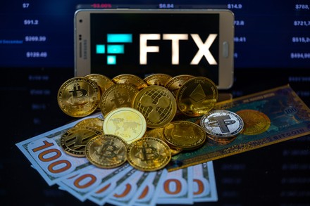 Ftx Logo Crypto Coins 100 Dollar Editorial Stock Photo - Stock Image ...