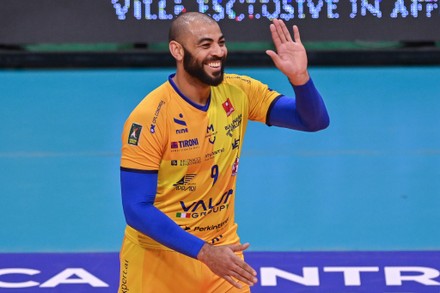 Earvin Ngapeth Valsa Group Modena Celebrates Editorial Stock Photo ...