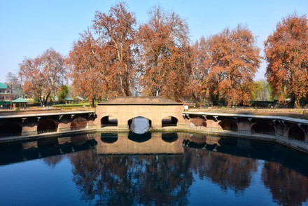View Verinag Spring Inside Mughal Garden Editorial Stock Photo - Stock ...