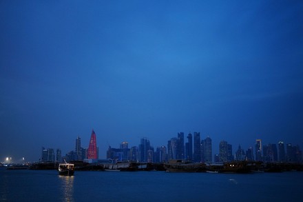 View Al Dafna Across Doha Harbour Editorial Stock Photo - Stock Image ...