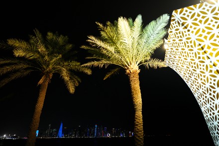 View Al Dafna Across Doha Harbour Editorial Stock Photo - Stock Image ...