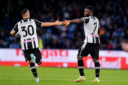 Ilija Nestorovski Udinese Calcio Celebrates Isaac Editorial Stock Photo ...