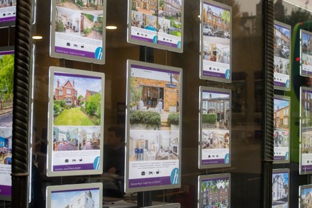 Houses Sale Pictured Window Estate Agents Editorial Stock Photo - Stock ...
