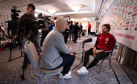 __COUNT__ Wales Football Media Interviews - 14 Nov 2022 Stock Pictures ...