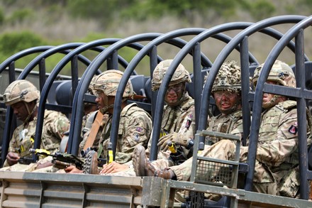 British Soldiers Under British Army Training Editorial Stock Photo ...