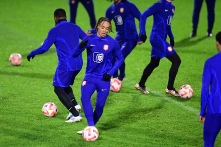Xavi Simons C Netherlands Teammates Perform Editorial Stock Photo ...