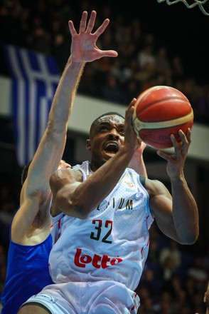 Belgiums Retin Obasohan Fights Ball During Editorial Stock Photo ...