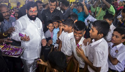 Maharashtra Chief Minister Eknath Shinde During Editorial Stock Photo ...