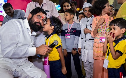 Maharashtra Chief Minister Eknath Shinde During Editorial Stock Photo ...