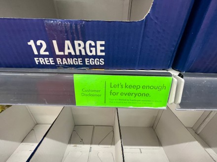 Empty Shelves Free Range Eggs Lidl Editorial Stock Photo - Stock Image ...