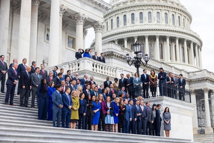 Representativeselect Pose Group Photo Outside Us Editorial Stock Photo ...