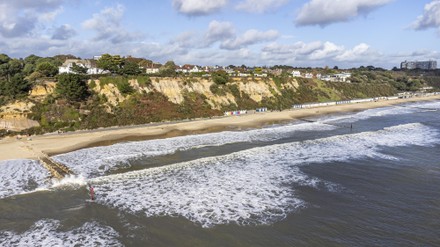 Aerial View Branksome Dene Beach a Editorial Stock Photo - Stock Image ...