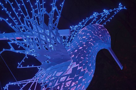 Sculpture Led Colored Lights Shape Large Editorial Stock Photo - Stock ...
