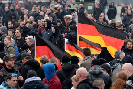 Demonstration Hooligans Rightwing Groups Under Slogan Editorial Stock ...