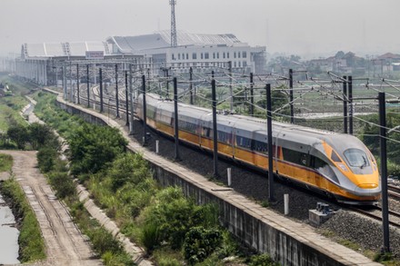 Jakarta Bandung Highspeed Train Kcjb Comprehensive Editorial Stock ...
