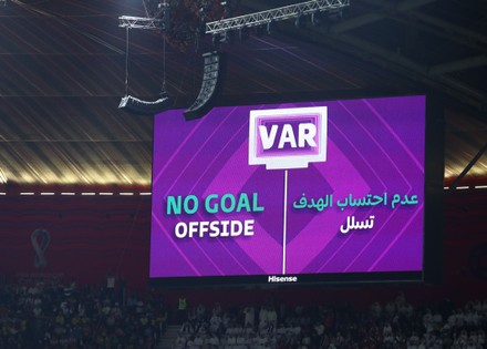 Giant Led Screen Shows Var Check Editorial Stock Photo - Stock Image ...