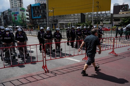 Thai Riot Police Patrol Stand Guard Editorial Stock Photo - Stock Image ...