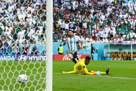 Lionel Messi Argentina Scores Offside Position Editorial Stock Photo ...