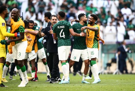 Saudi Arabian Players Celebrate Full Time Editorial Stock Photo - Stock ...