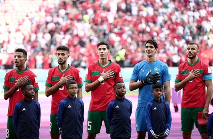 Nayef Aguerd Morocco Team Mates During Editorial Stock Photo - Stock ...