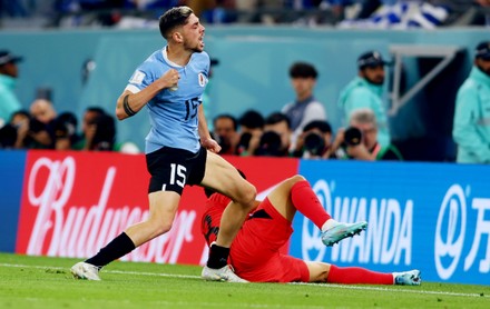 Federico Valverde Uruguay Celebrates Tackle Last Editorial Stock Photo ...