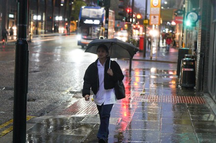 Members Public Brave Rain They Go Editorial Stock Photo - Stock Image ...