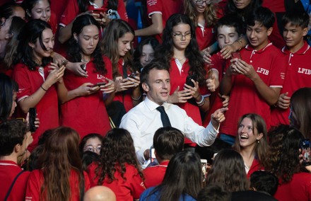 Emmanuel Macron French President Emmanuel Macron Editorial Stock Photo ...